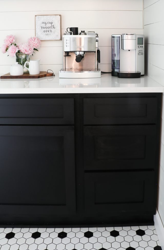 Our New Quartz Countertop for Our Coffee Bar - Beneath My Heart