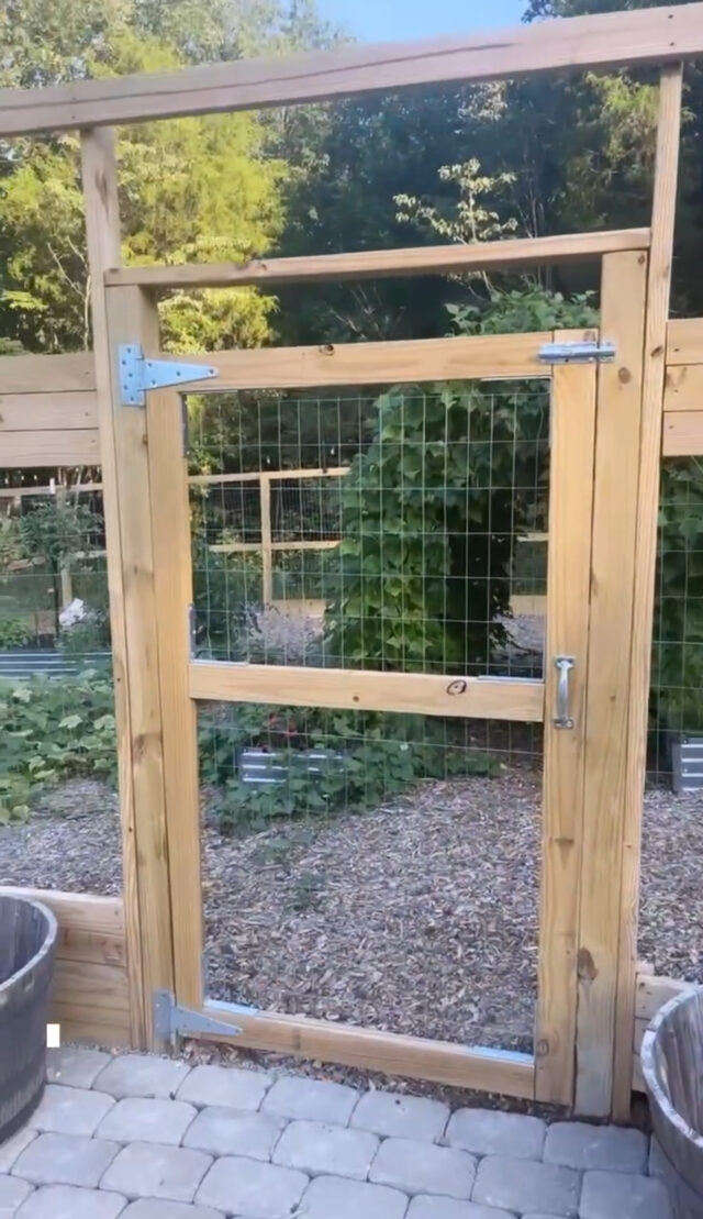 Gold Hardware for my Garden Gate - Beneath My Heart