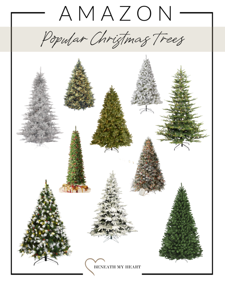 10 Popular Christmas Trees from Amazon - Beneath My Heart